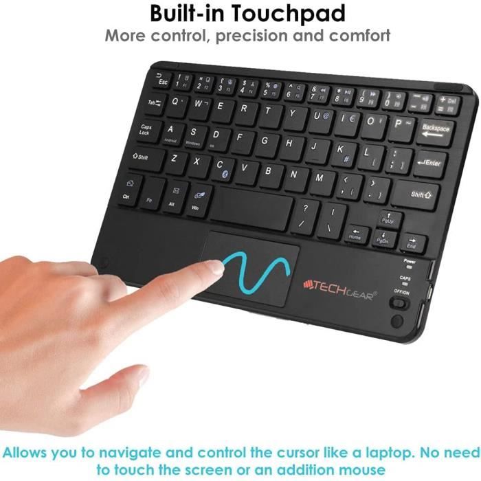 [Active Strike Pro Mini] Clavier Qwerty Sans Fil Bluetooth Fin Avec ...