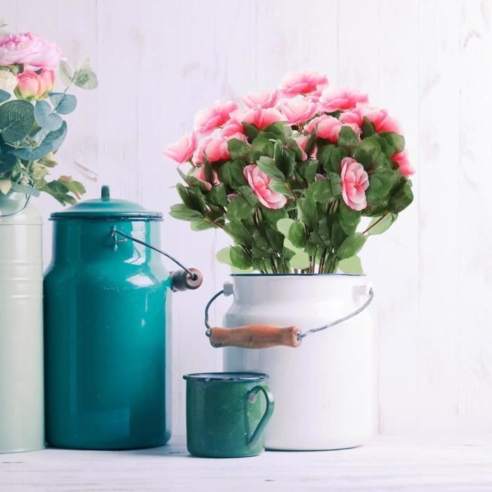 Artificielle Azalée Fleurs 4 Pièces Simulation Rhododendron Tiges ...