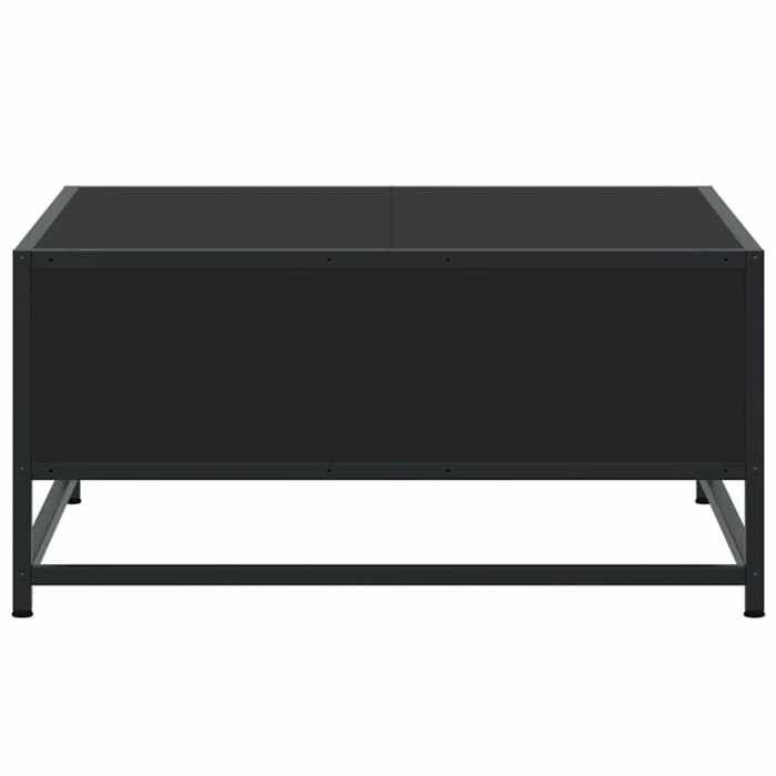 JLL*TOP - Table basse noir - Table à café Noire - 60,5x60,5x30 cm bois ...