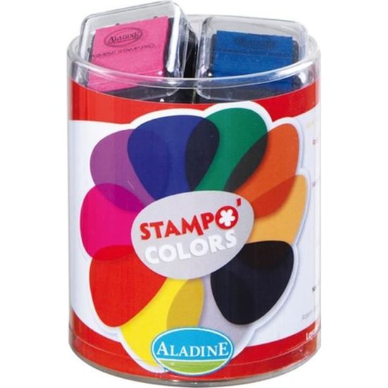 ALADINE Kit 10 encreurs Stampo'colors classique - Cdiscount Beaux-Arts ...
