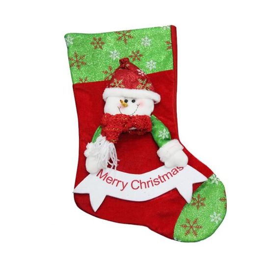 BlueCookies 20" 3D Chaussettes de Noël du Bonhommes de Neige pour ...