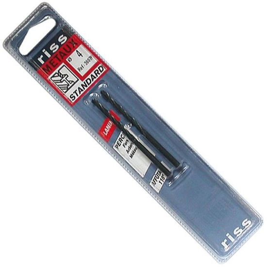 Foret HSS laminé - RISS - x2 - D: 3 mm - métal - acier rapide ...