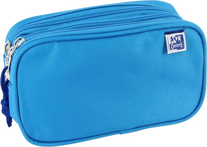 Trousse Scolaire 3 Compartiments, élastique et 3 Fermetures éclair ...