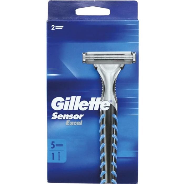 Rasoir rechargeable - GILLETTE SENSOR - Sensor Excel - 2 lames - Manche ...