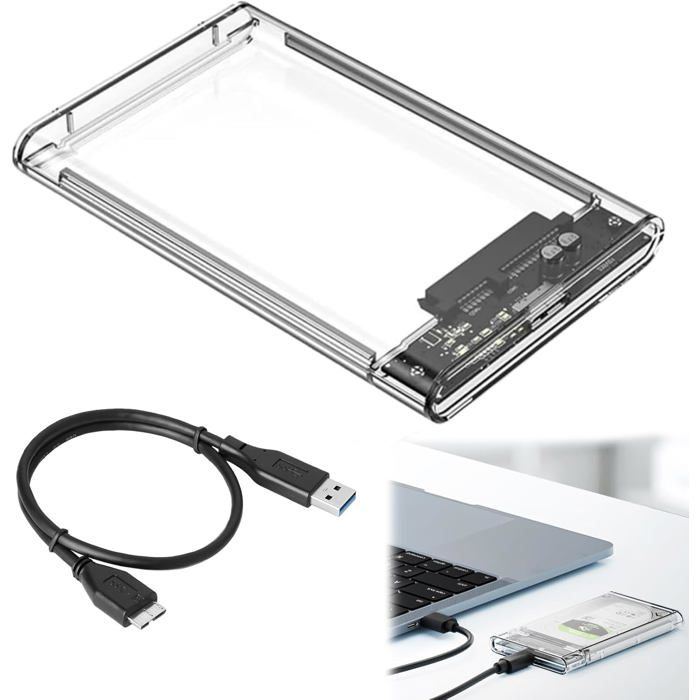 Boîtier Disque Dur 2,5'',USB 3.0 Boitier Externe Disque pour SATA III ...