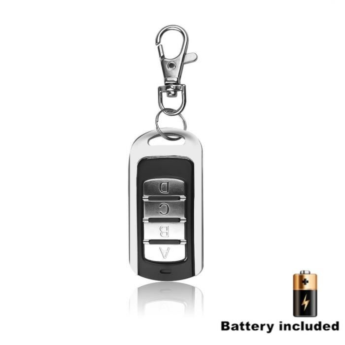 Type ABCD-Télécommande sans fil RF 433MHz, 4 clés universelles, copie ...