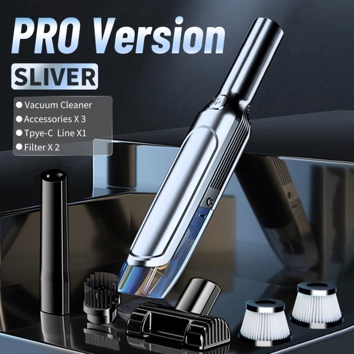 Couleur Pro Sliver 2 hapa Aspirateur à main sans fil puissant pour ...