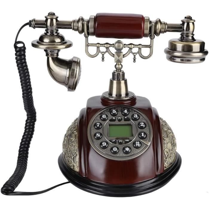 Téléphone Fixe Vintage, Téléphone Rétro-Téléphone Design Rétro ...