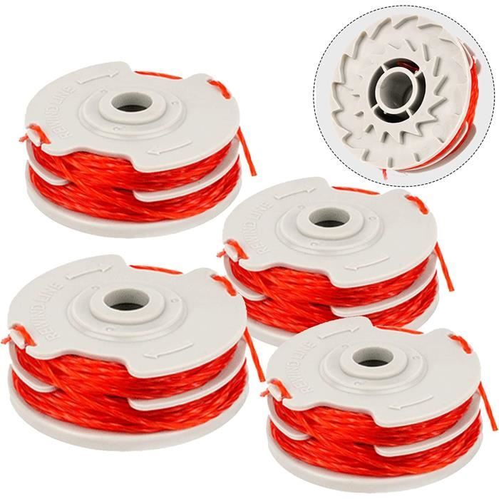 Flymo FLY021 Lot de 4 bobines de fil de rechange pour débroussailleuse Flymo Contour Mini Trim ...