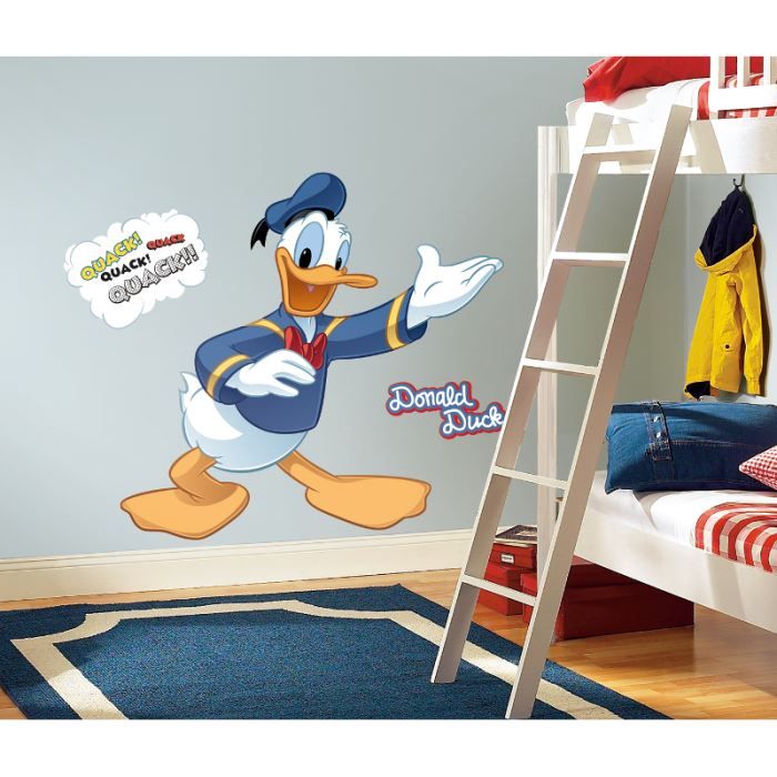 Stickers géant Donald Duck Disney - Sticker repositionnable - Bleu ...