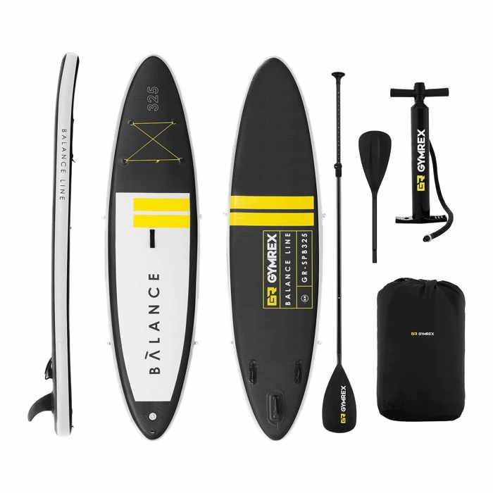 Pack Paddle Gonflable Stand Up Board Planche Surf Accessoires Noir ...
