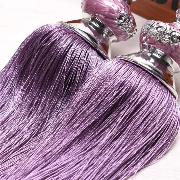 Rideaux,Accessoires pour rideaux en boule suspendus,2 pièces de luxe ...