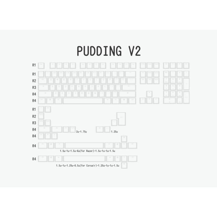 Clavier,capuchon de clavier V2 pbt double injection,rétro-éclairage OEM ...