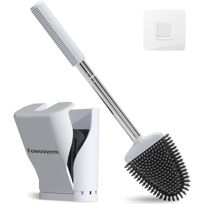 Brosse Wc Silicone, Brosse Toilettes, Balai Toilette Plate Et Support ...