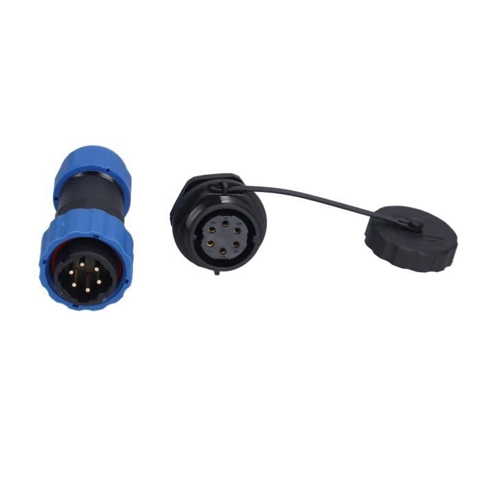 Prise de courant d'aviation IP68 Connecteur étanche Écrou arrière Mâle ...