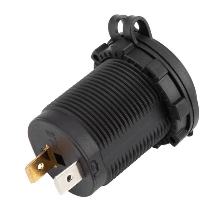 Prise allume-cigarette 12V avec LED bleu pour voiture, moto et bateau ...