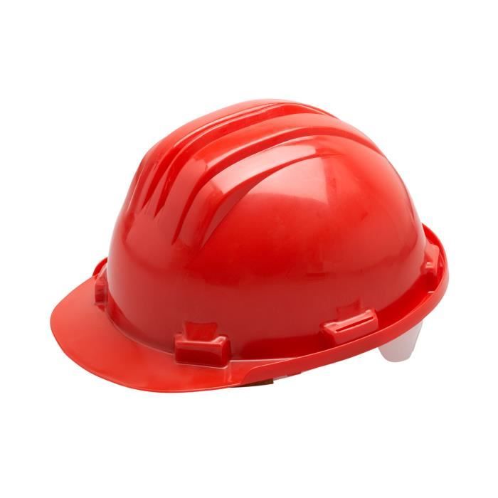 MEISTER Casque de chantier - rouge - Cdiscount Bricolage