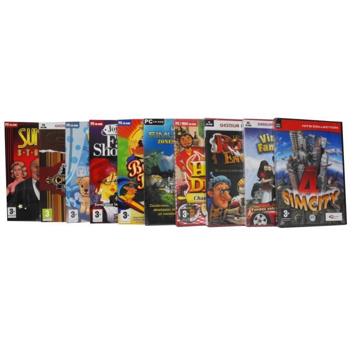 Pack 10 jeux de simulation - vol 2 - Cdiscount Jeux vidéo