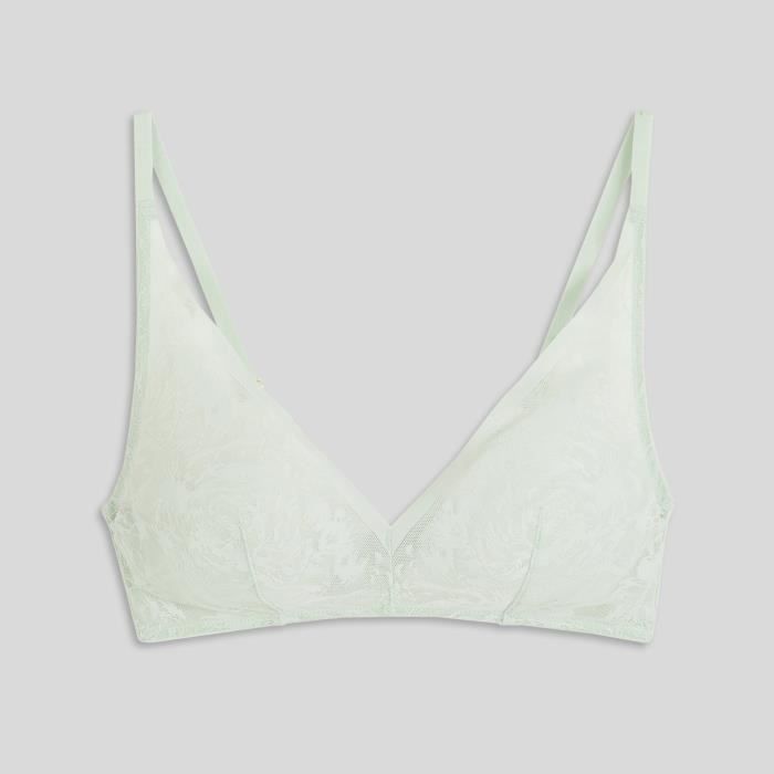 Soutien-gorge triangle foulard MONICA en dentelle, Oeko-Tex 85 B vert ...