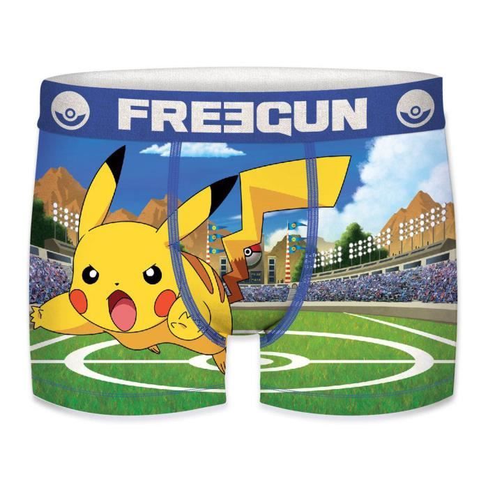 Boxer Pokemon FREEGUN - Bleu - Garçon - Polyester et Élasthanne ...