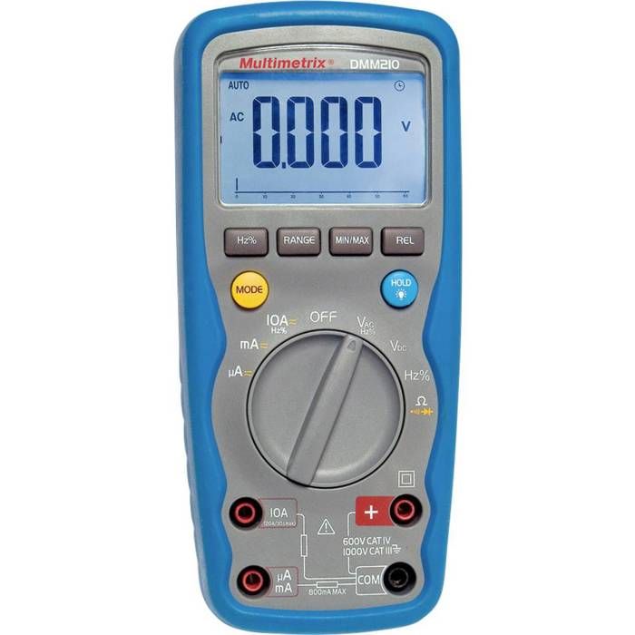 Multimetrix DMM 210 Multimètre numérique étanche (IP67) CAT III 1000 V ...