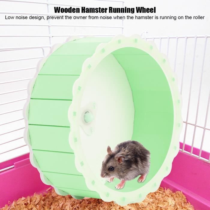 Mxzzand Roue de course pour hamster Roue de course en bois, jouet à ...