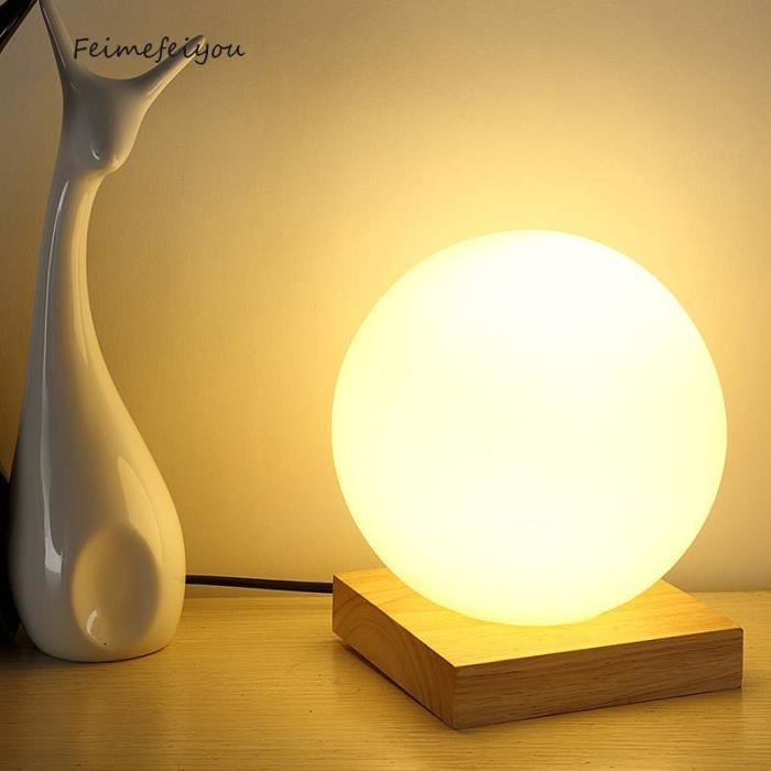 LAMPE A POSER,square base-button switch--Lampe Simple en verre de 15cm ...