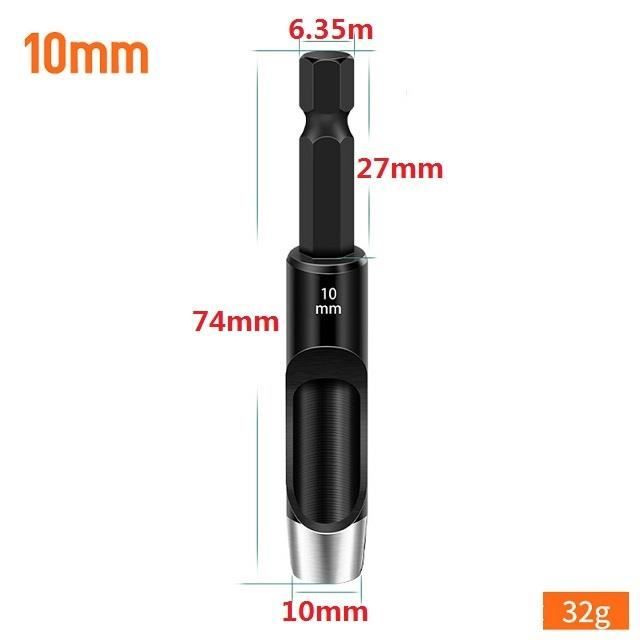 POINCON,10mm--Adaptateur De Tige De Perceuse Hexagonale, Machine ...