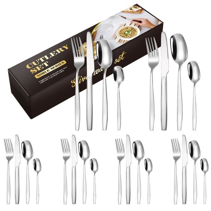 Set de Couverts, Set de Couverts, ,Couverts de table en Acier ...