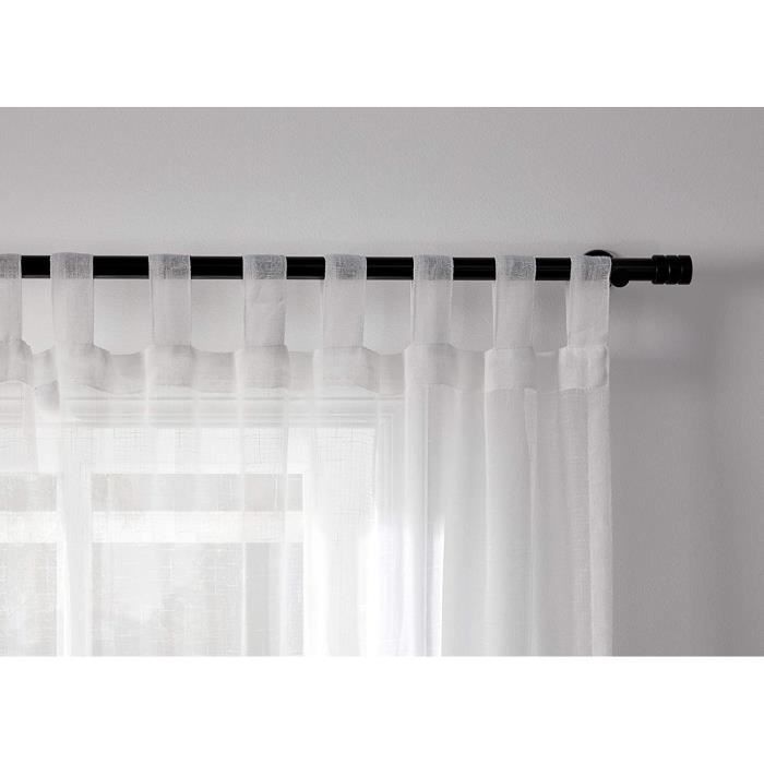 Rideau Transparent Lin Blanc avec à Pattes, Rideaux Voile Opulent de ...