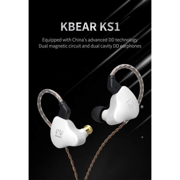 Kbear Ks1 Écouteurs Intra-Auriculaires Filaires Avec Micro Pour Ordinateur Portable Android Et ...
