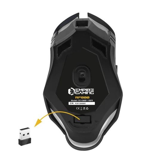 Pack 3 en 1 - EMPIRE GAMING - Armor RF800 - Clavier Souris sans Fil RGB - Tapis Antidérapant - 2 ...