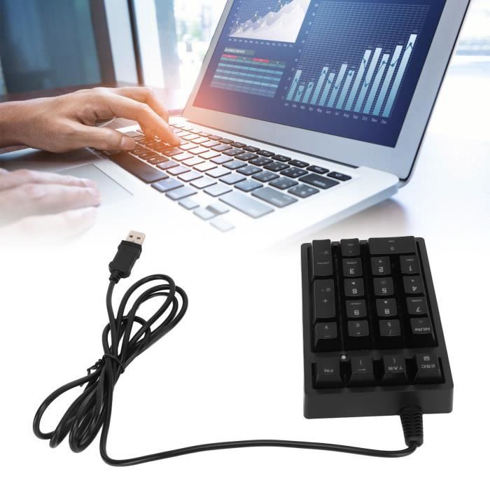 Clavier numérique mécanique - OMABETA - K21 - Interrupteur bleu - 21 ...