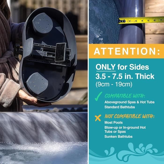 Star Splash Plateau Réglable pour Jacuzzi - Table d'Appoint ...