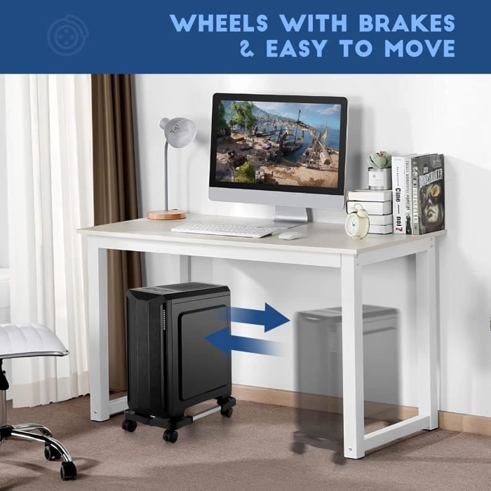 Hmseng Support Pc sous Bureau, Support d'unité Centrale Mobile, Support ...