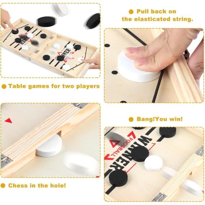 Fast Sling Puck Game,Jeu De Société Rapide Slingpuck,Catapult Board ...