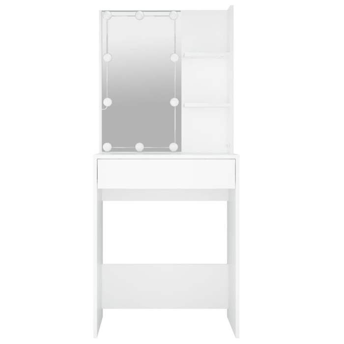 Moderne Coiffeuse avec LED - VIDAXL - blanc 60x40x140 cm 561099 ...