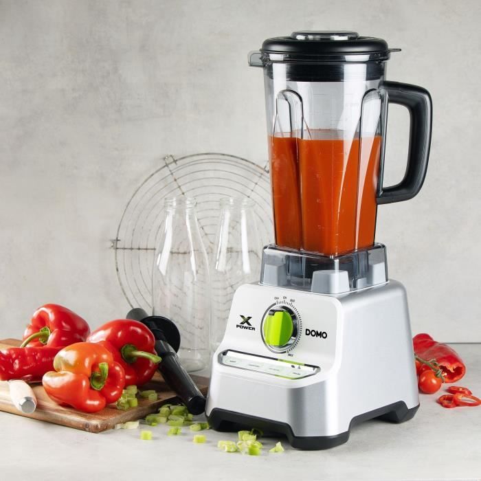 Blender XPOWER - DOMO - DO747BL - 1500 W - 2 L - Gris - Cdiscount ...