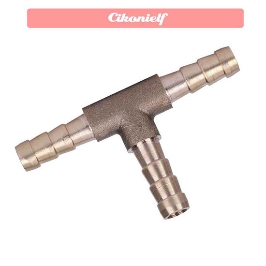 Cikonielf Raccord T en Laiton 3 Voies 6mm pour Air Comprimé Essence Gaz - Cdiscount Bricolage