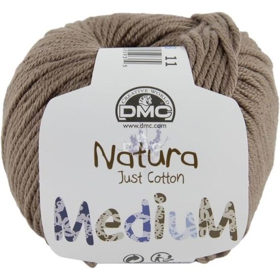 Natura Médium - Pelote De Fil À Tricoter Et À Crocheter | 100% Coton - Idéal Pour Les Vêtements ...