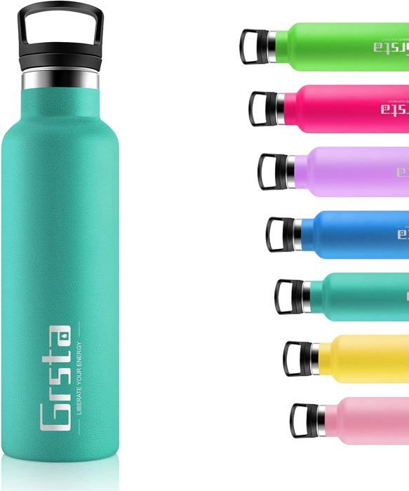 Gourde Inox Bouteille d'eau Acier Inoxydable Avec Paille et Filtre ...