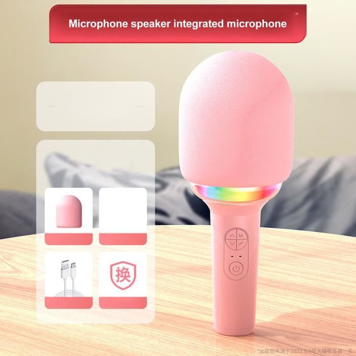 Microphone Sans Fil, Microphone HiFi , Microphone Bluetooth (Rose ...