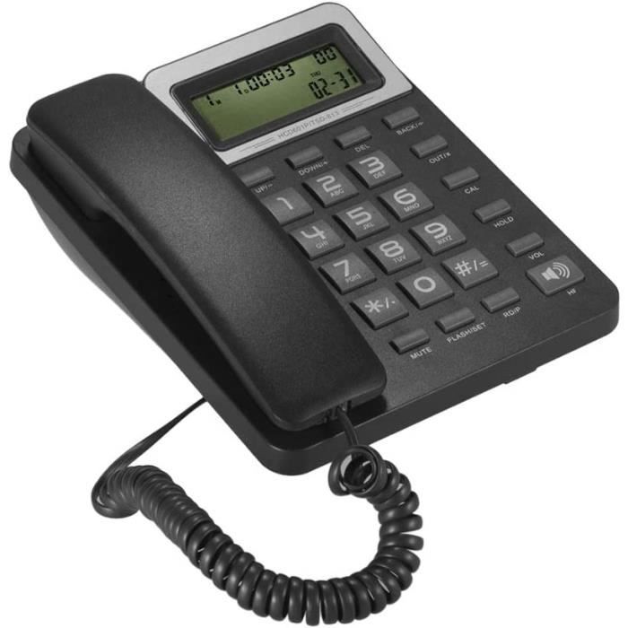 Téléphone Filaire, Téléphone Fixe Filaire De Bureau Téléphone Fixe Avec ...