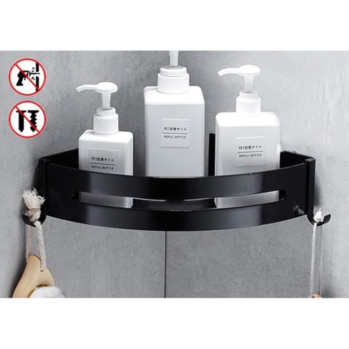 Porte accessoire,HOShelf-Rangement de shampoing en aluminium T1,coin de ...