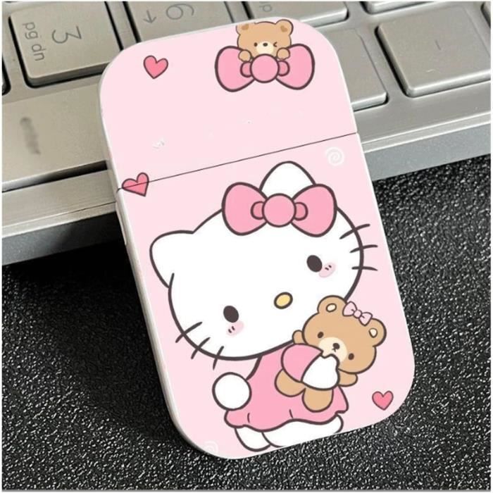 Briquet Hello Kitty En Métal, Briquet À Gaz Rose Coupe-Vent, Briquet ...