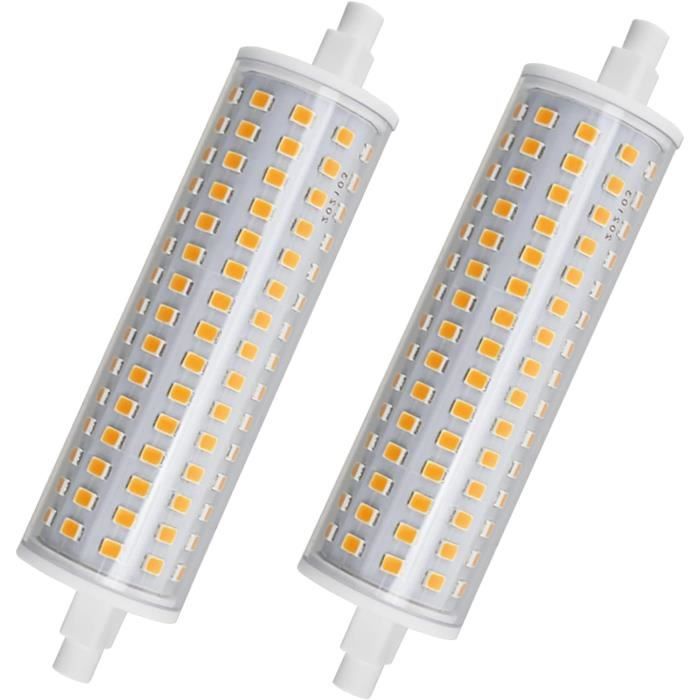 R7S LED 118mm Ampoule Blanc Chaud Dimmable 2700K 15W,J118 Lampe LED ...