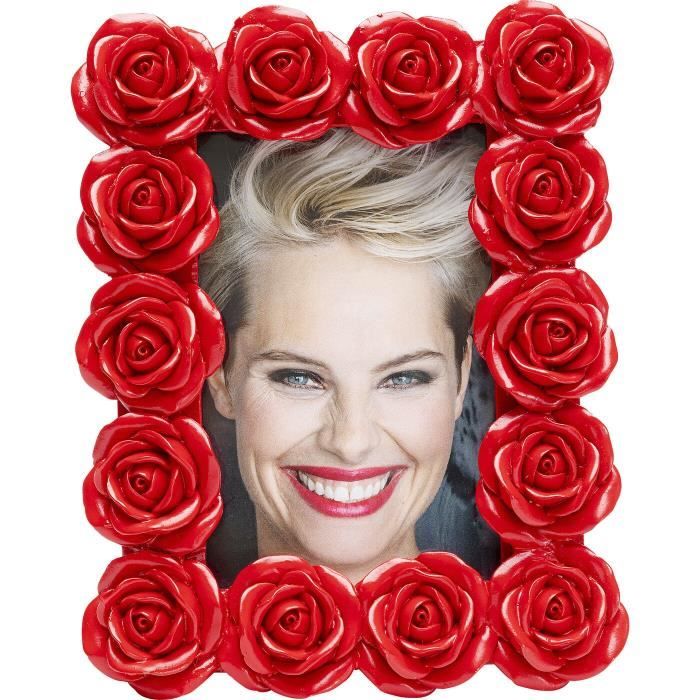 Cadre photo roses rouges 17x21cm Kare Design - Cdiscount Maison