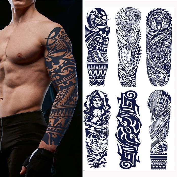 Manchons de tatouage temporaires - Cool - Protection solaire - Ensemble ...