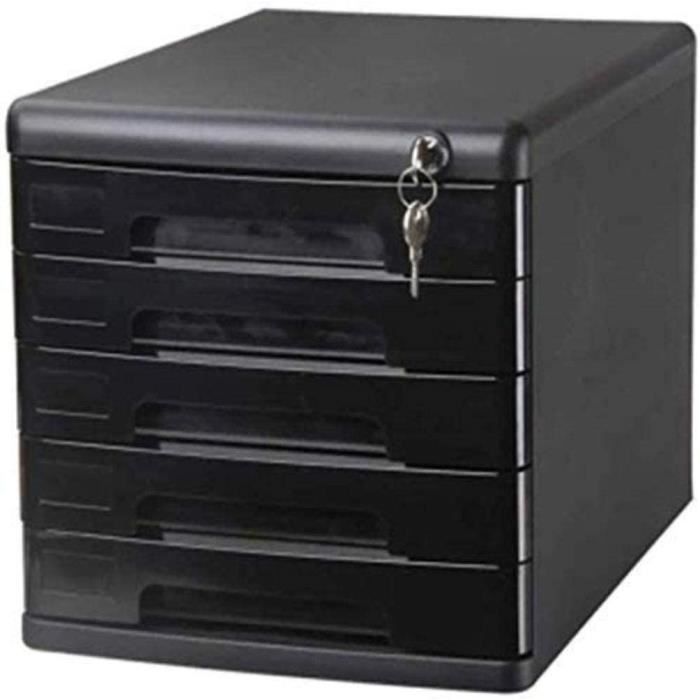 MEUBLE CLASSEUR - Classeurs Rangement de dossiers 5 tiroirs de Bureau ...