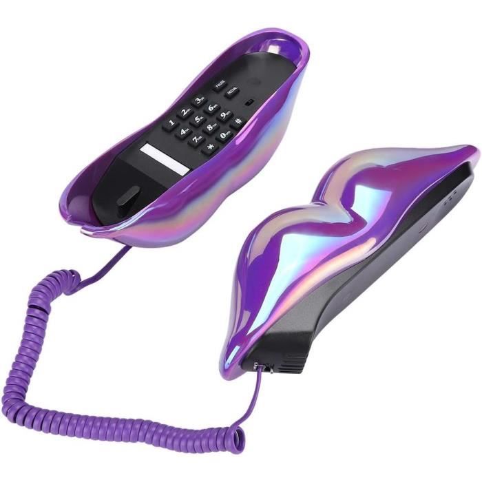 Téléphone De Conception De Lèvres Élégantes Roman De Couleur Vive ...